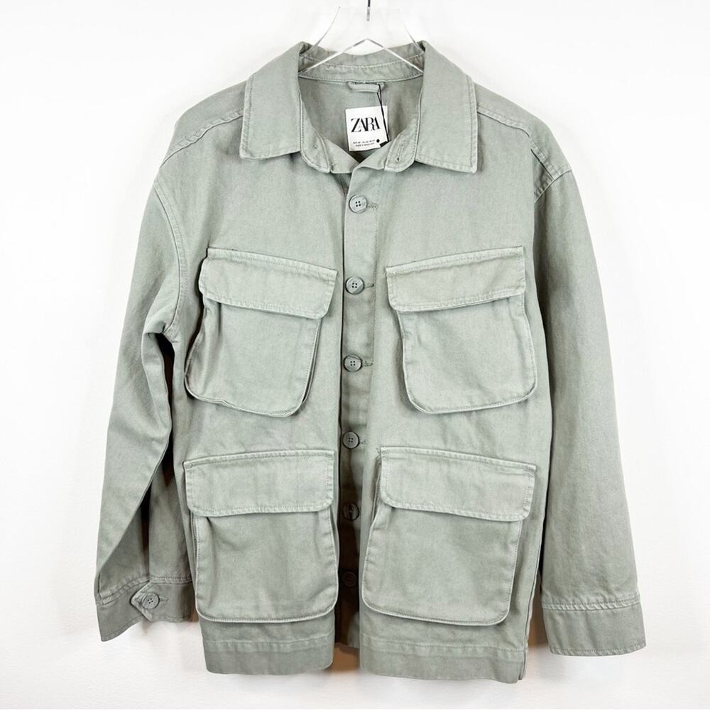 Zara | Jackets & Coats | Nwt Zara Women Utility Jacket Xs Green | Poshmark